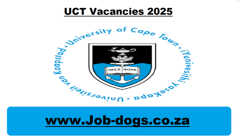 UCT Vacancies 2025 for April X18 Posts at www.uct.ac.za - JOBDOGS CO ZA ...