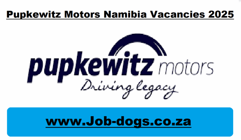 Pupkewitz Motors Namibia Vacancies 2025 for June 02 Posts at www ...